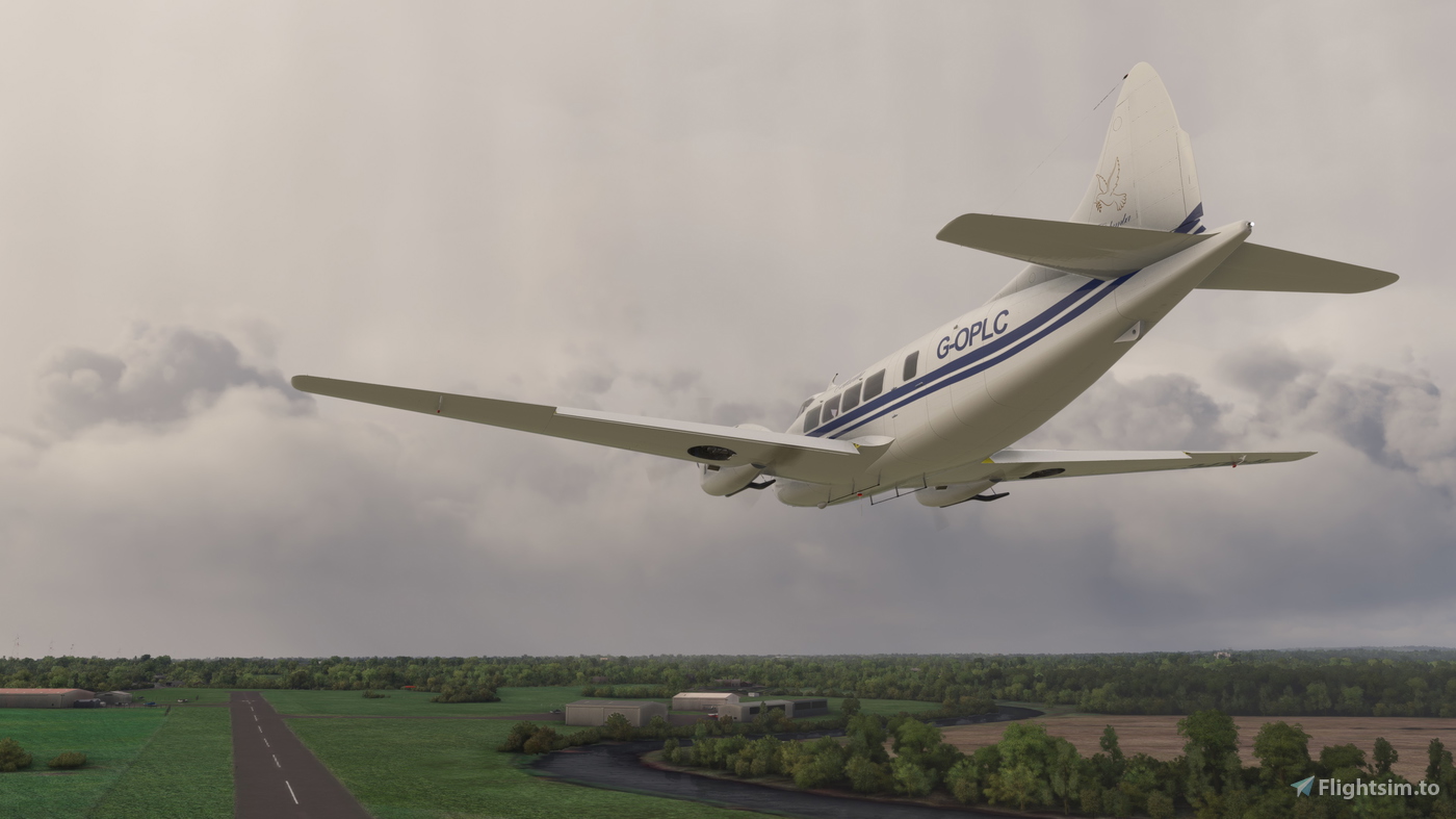 De Havilland DH-104 Dove G-OPLC for Microsoft Flight Simulator | MSFS