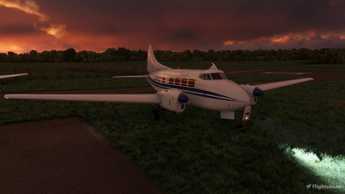 De Havilland DH-104 Dove G-OPLC for Microsoft Flight Simulator | MSFS