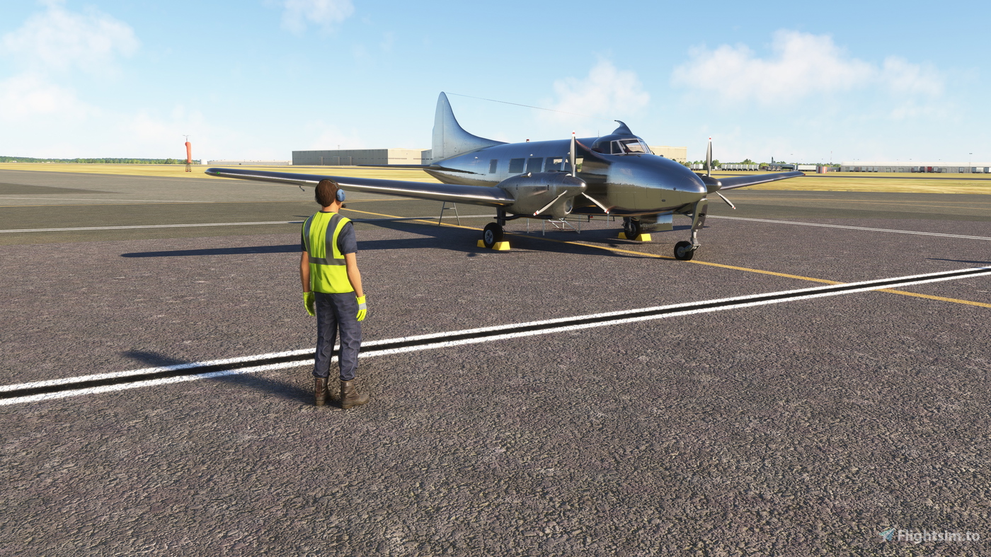 De Havilland DH-104 Dove in bare metal pour Microsoft Flight Simulator ...