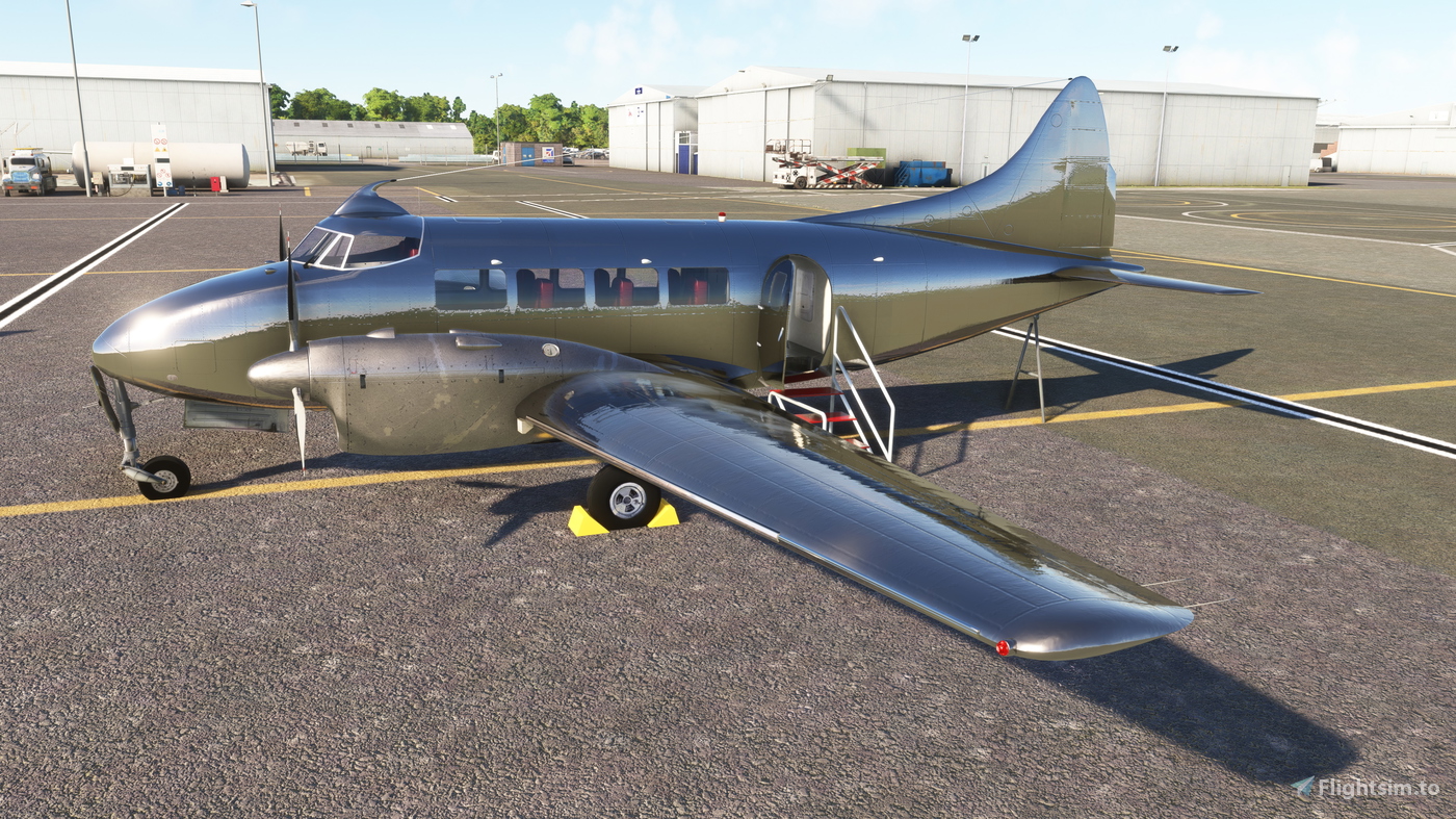 De Havilland DH-104 Dove in bare metal pour Microsoft Flight Simulator ...