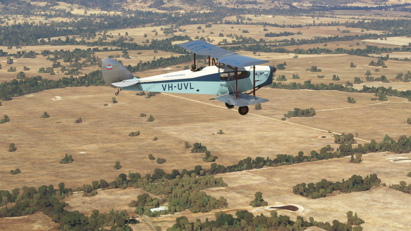de Havilland DH-83 Fox Moth VH-UVL for Microsoft Flight Simulator | MSFS