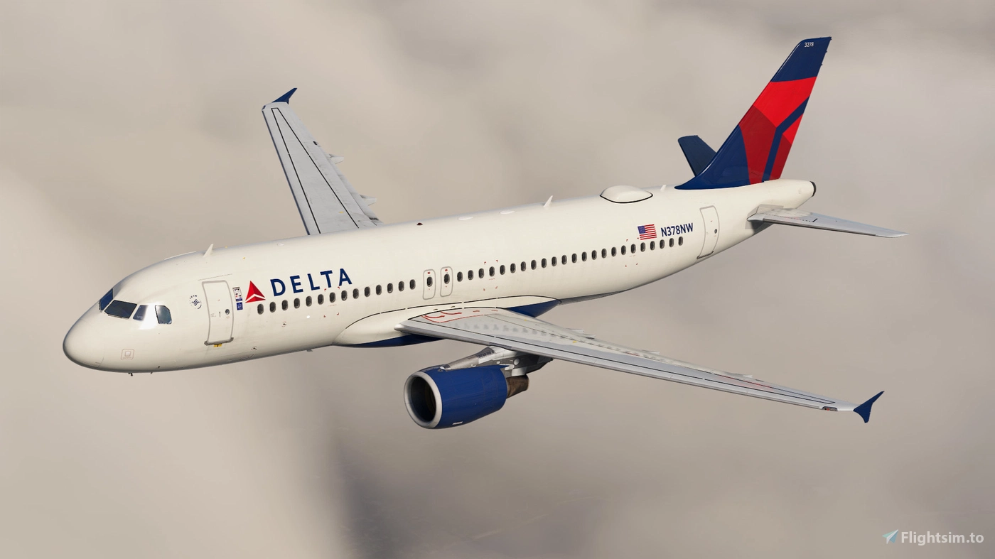 Delta Air Lines | Pack | w/Cabin | Fenixsim A320 V2 (8K + 4K) for ...