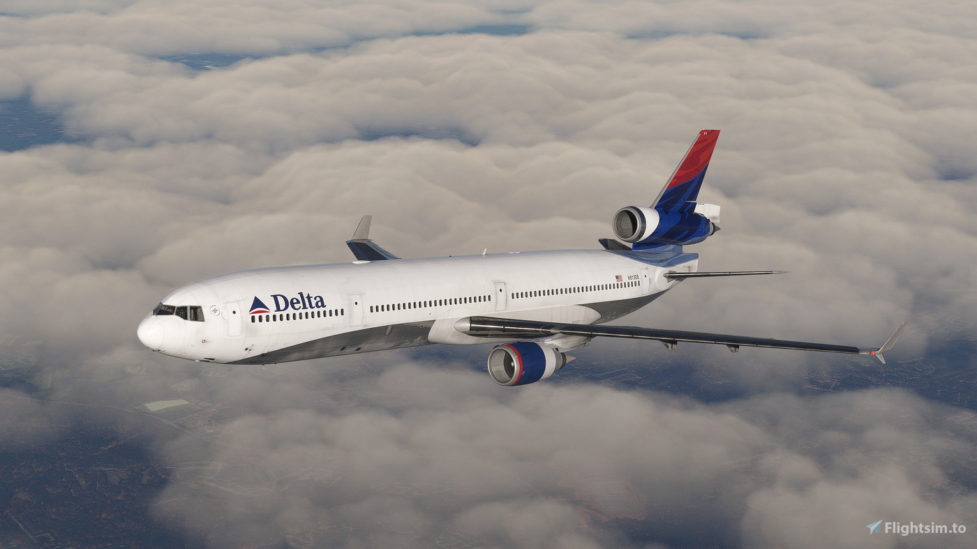 Delta ("Colors In Motion" - N813DE) - TFDi MD-11 对于 Microsoft Flight ...