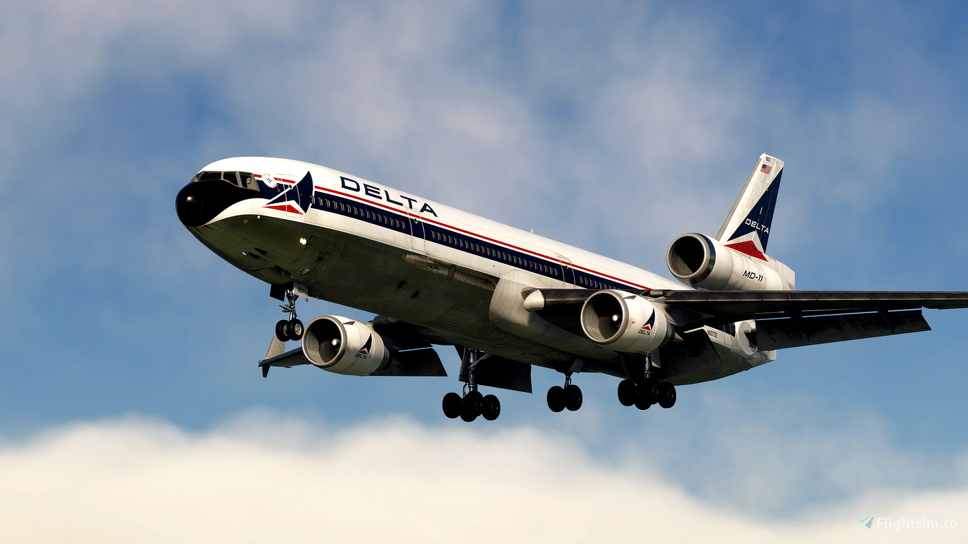 Delta (Widget - N807DE) - TFDi MD-11 for Microsoft Flight Simulator | MSFS