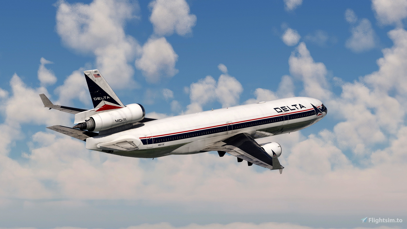 Delta (Widget - N807DE) - TFDi MD-11 for Microsoft Flight Simulator | MSFS