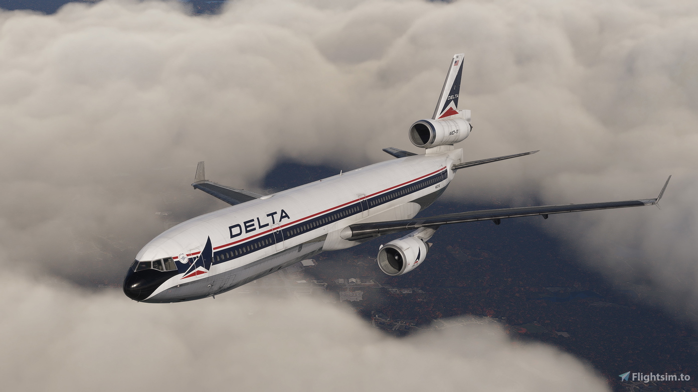 Delta (Widget - N807DE) - TFDi MD-11 for Microsoft Flight Simulator | MSFS