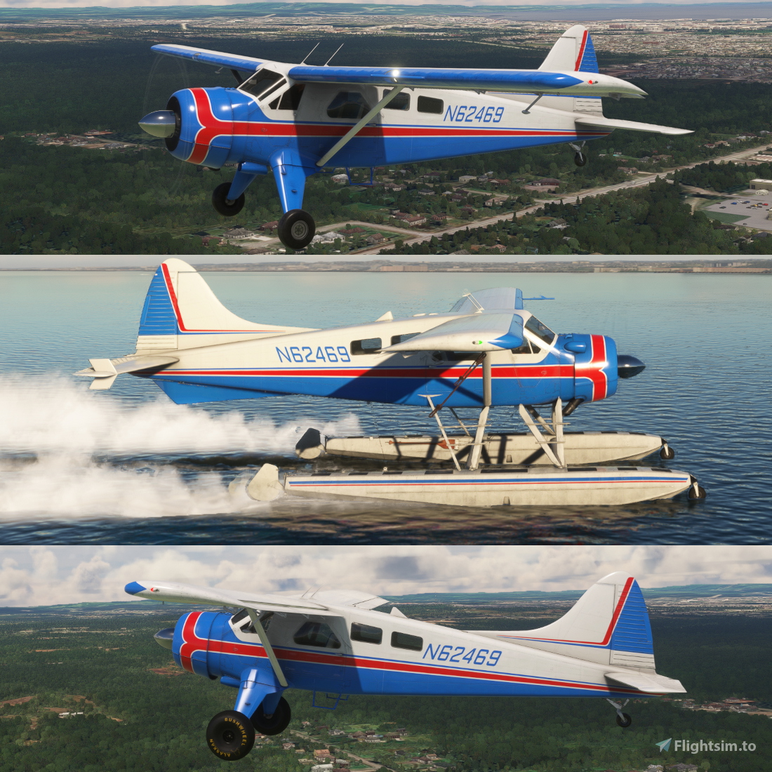 DHC2 Beaver N62469 for Microsoft Flight Simulator | MSFS