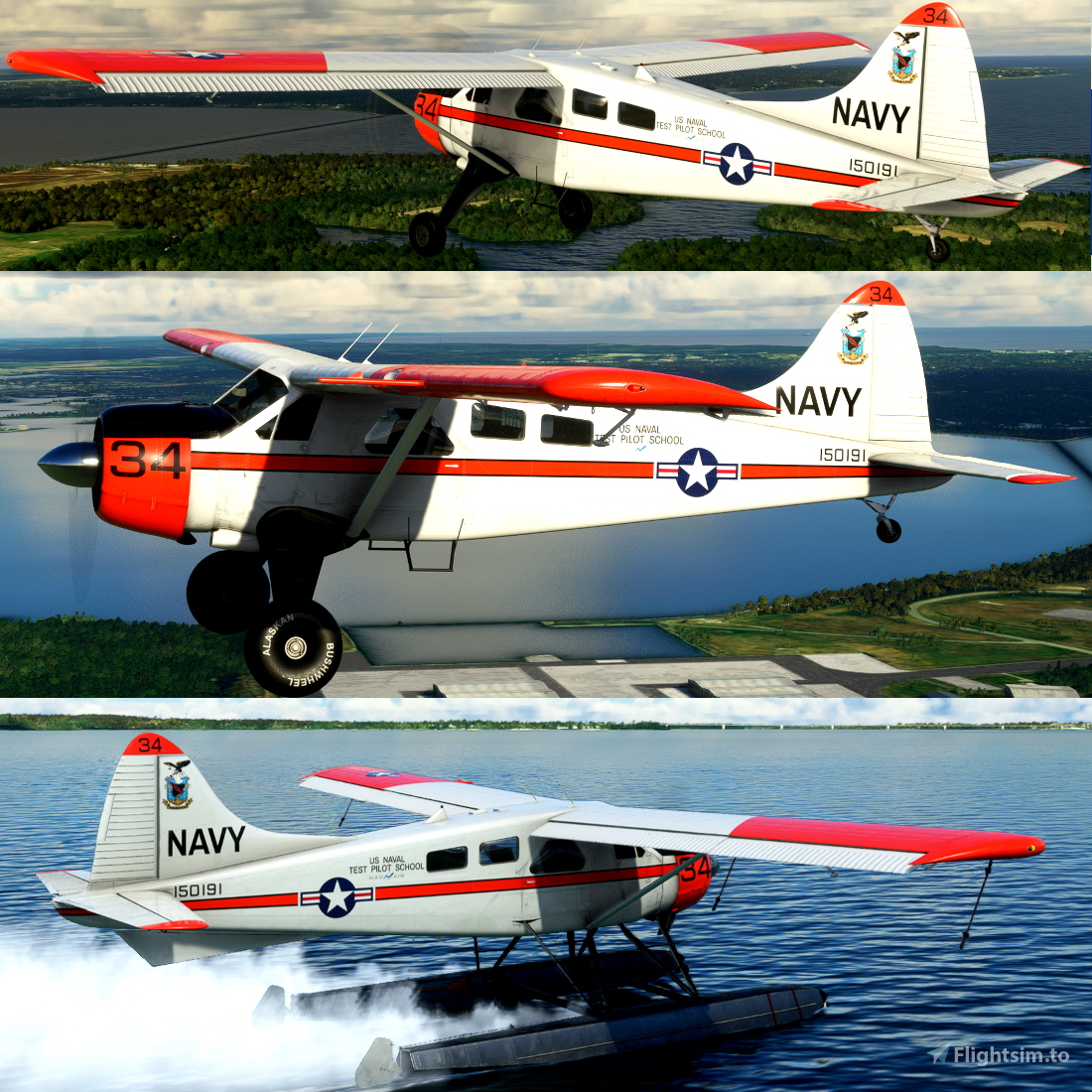 DHC2 Beaver US Navy for Microsoft Flight Simulator | MSFS