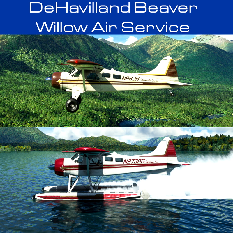 Havilland DHC-2 Beaver Liveries for Microsoft Flight Simulator | MSFS