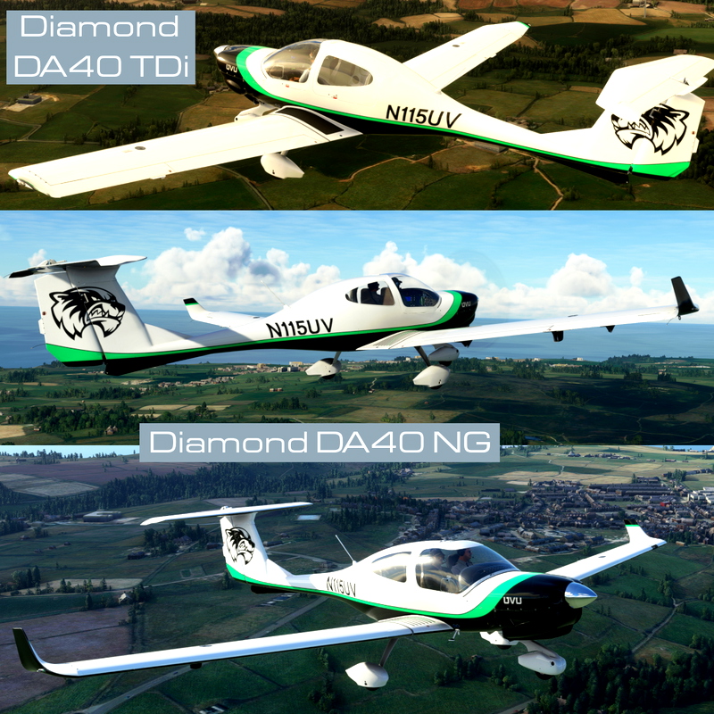 Diamond DA40 Utah Valley University for Microsoft Flight Simulator | MSFS