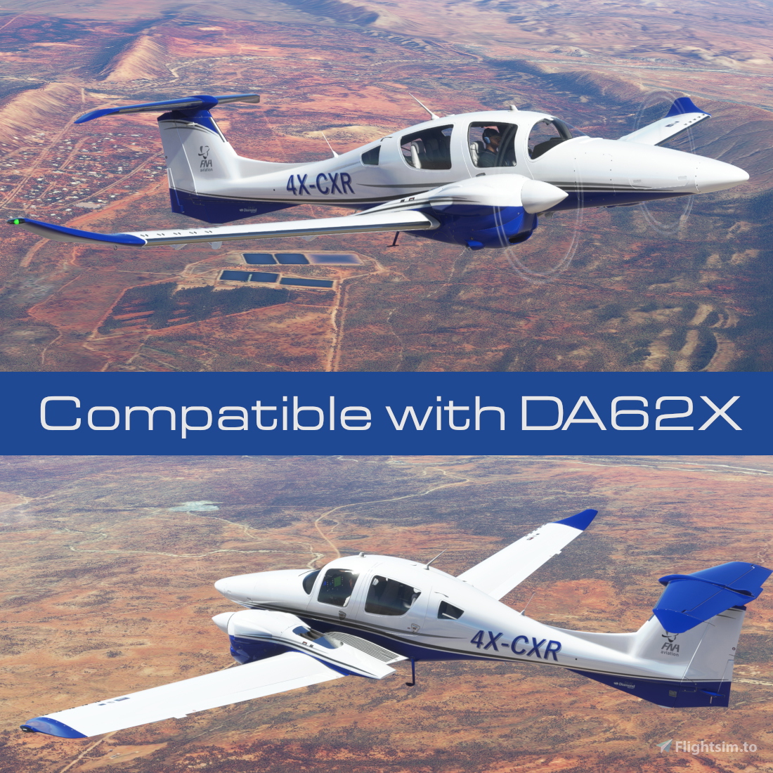 Diamond DA62 4X-CXR for Microsoft Flight Simulator | MSFS