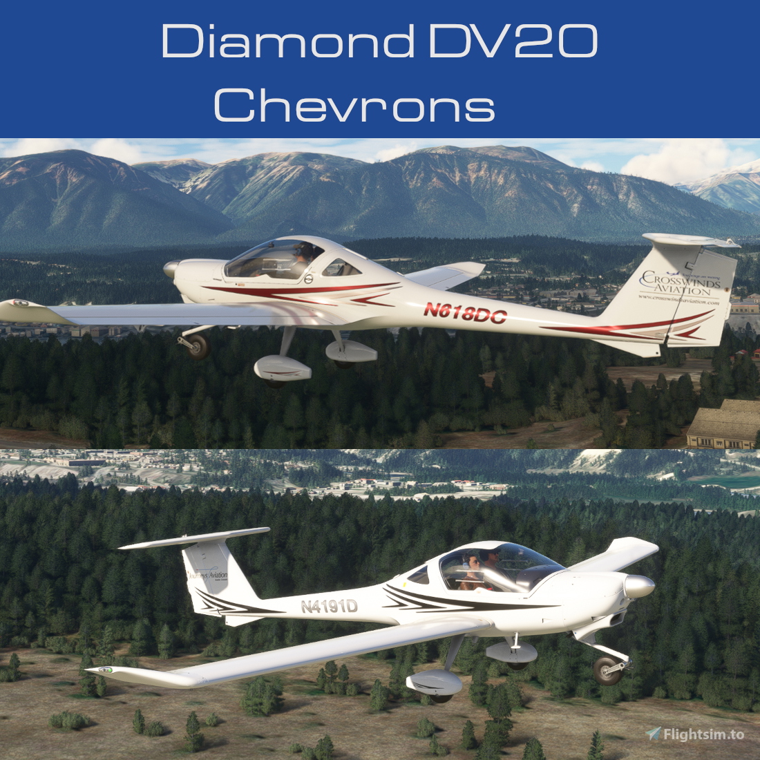 Diamond DV20 Chevrons for Microsoft Flight Simulator | MSFS