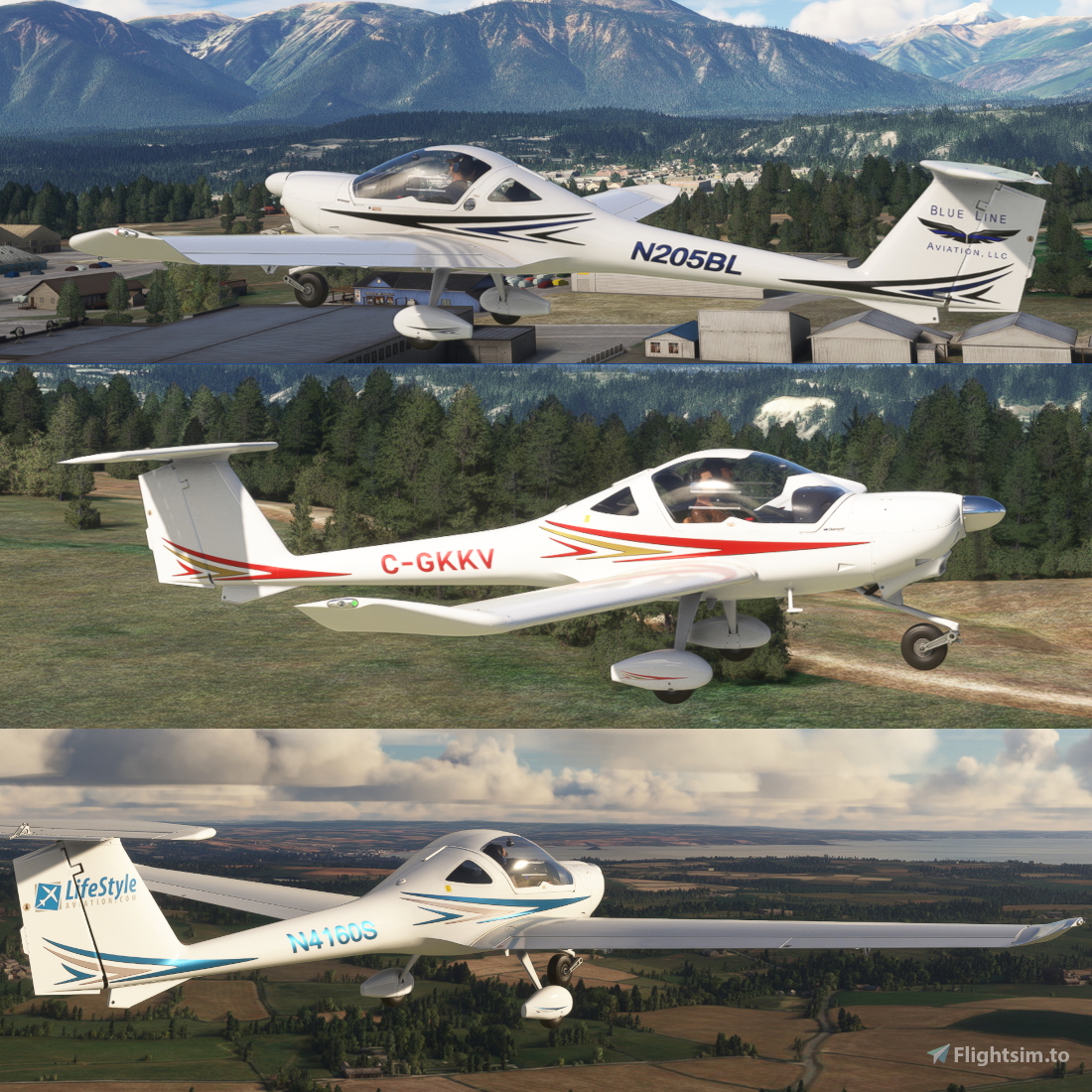 Diamond DV20 Chevrons pour Microsoft Flight Simulator | MSFS