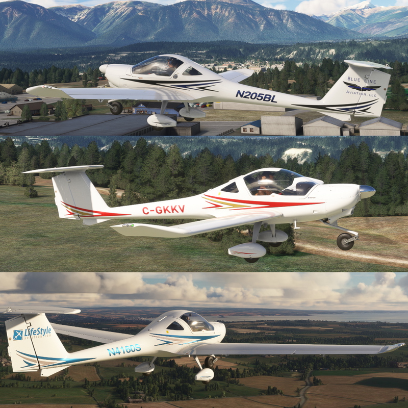 Diamond DV20 Chevrons for Microsoft Flight Simulator | MSFS