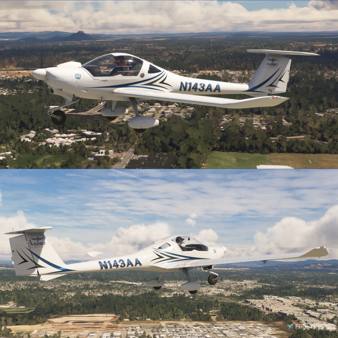 Diamond DV20 N134AA Aamro Aviation for Microsoft Flight Simulator | MSFS