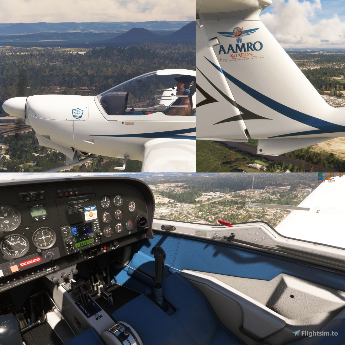 Diamond DV20 N134AA Aamro Aviation for Microsoft Flight Simulator | MSFS