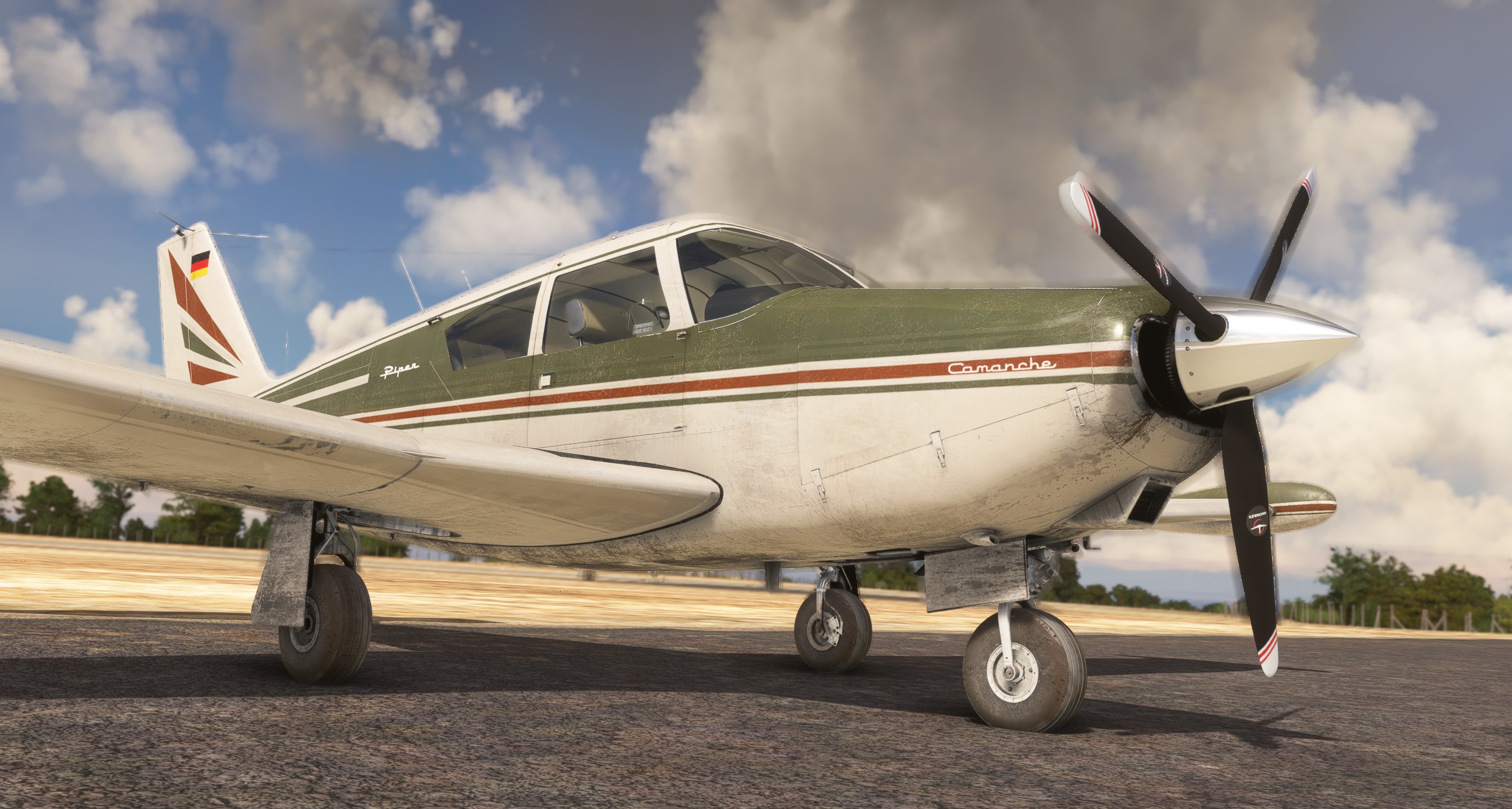 DIRTY A2A Piper PA-24 Comanche D-ELGM Variant - MSFS Add-on - Flightsim.to