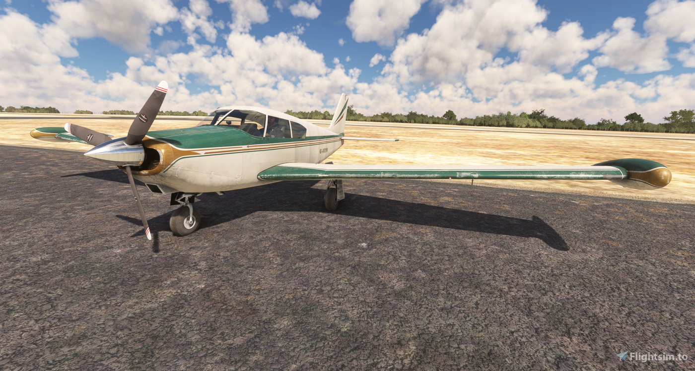 DIRTY A2A Piper PA-24 Comanche G-ARYV variant for Microsoft Flight Simulator | MSFS