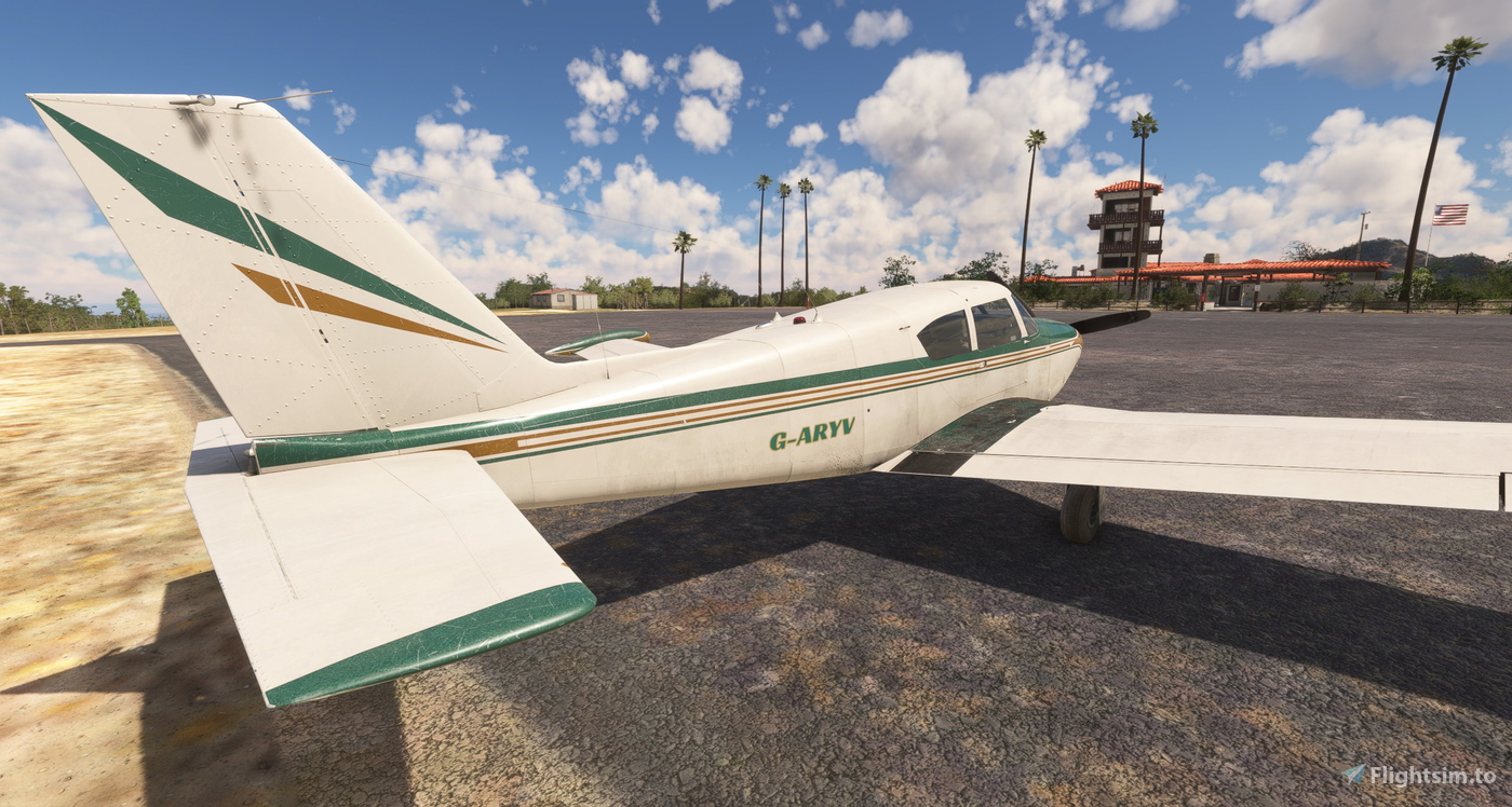 DIRTY A2A Piper PA-24 Comanche G-ARYV variant for Microsoft Flight ...