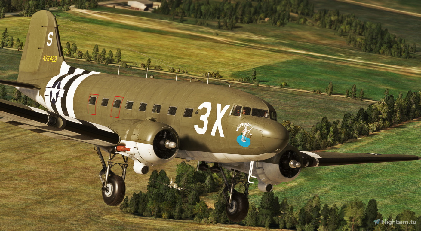 Douglas C-47 - USAAF "What´s Up Doc?" for Microsoft Flight Simulator | MSFS
