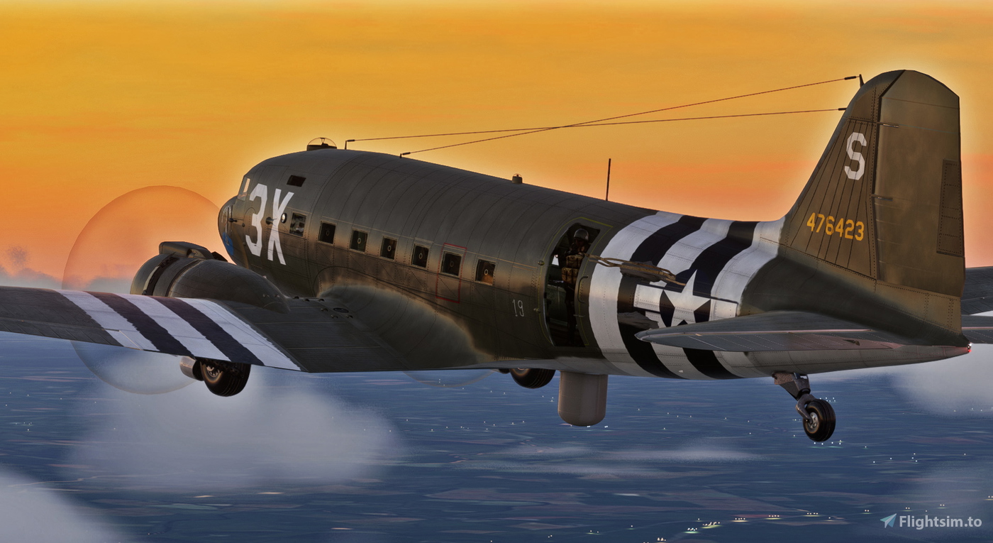 Douglas C-47 - USAAF "What´s Up Doc?" for Microsoft Flight Simulator | MSFS
