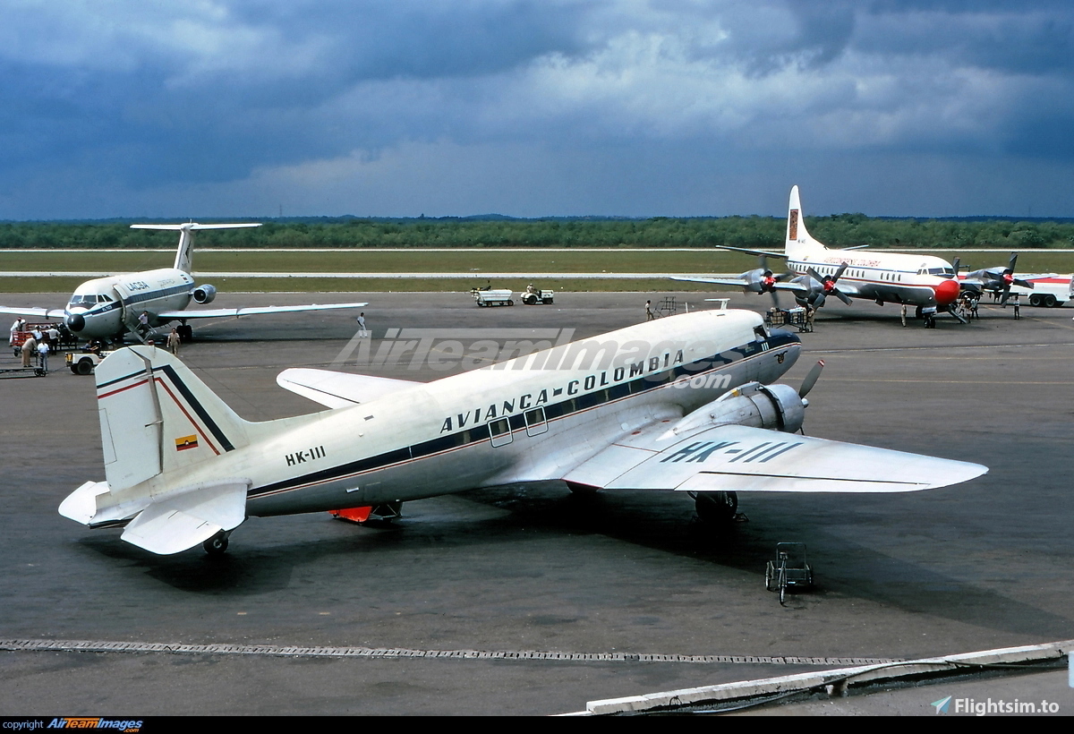 Douglas DC-3 - Avianca Colombia HK-111 x 2 cockpits request for Microsoft Flight Simulator | MSFS