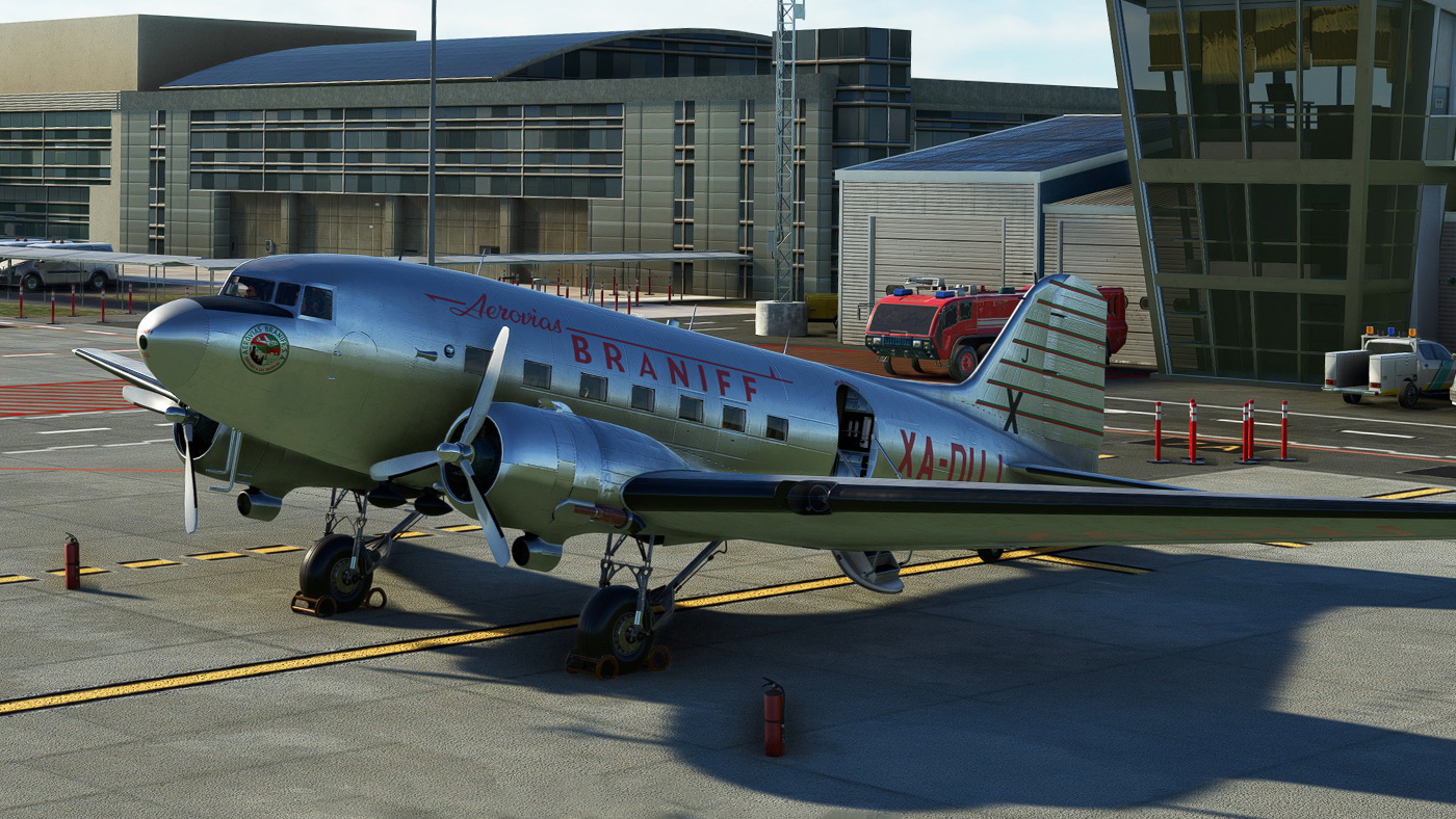 Douglas DC-3 Aerovias Braniff XA-DUJ for Microsoft Flight Simulator | MSFS