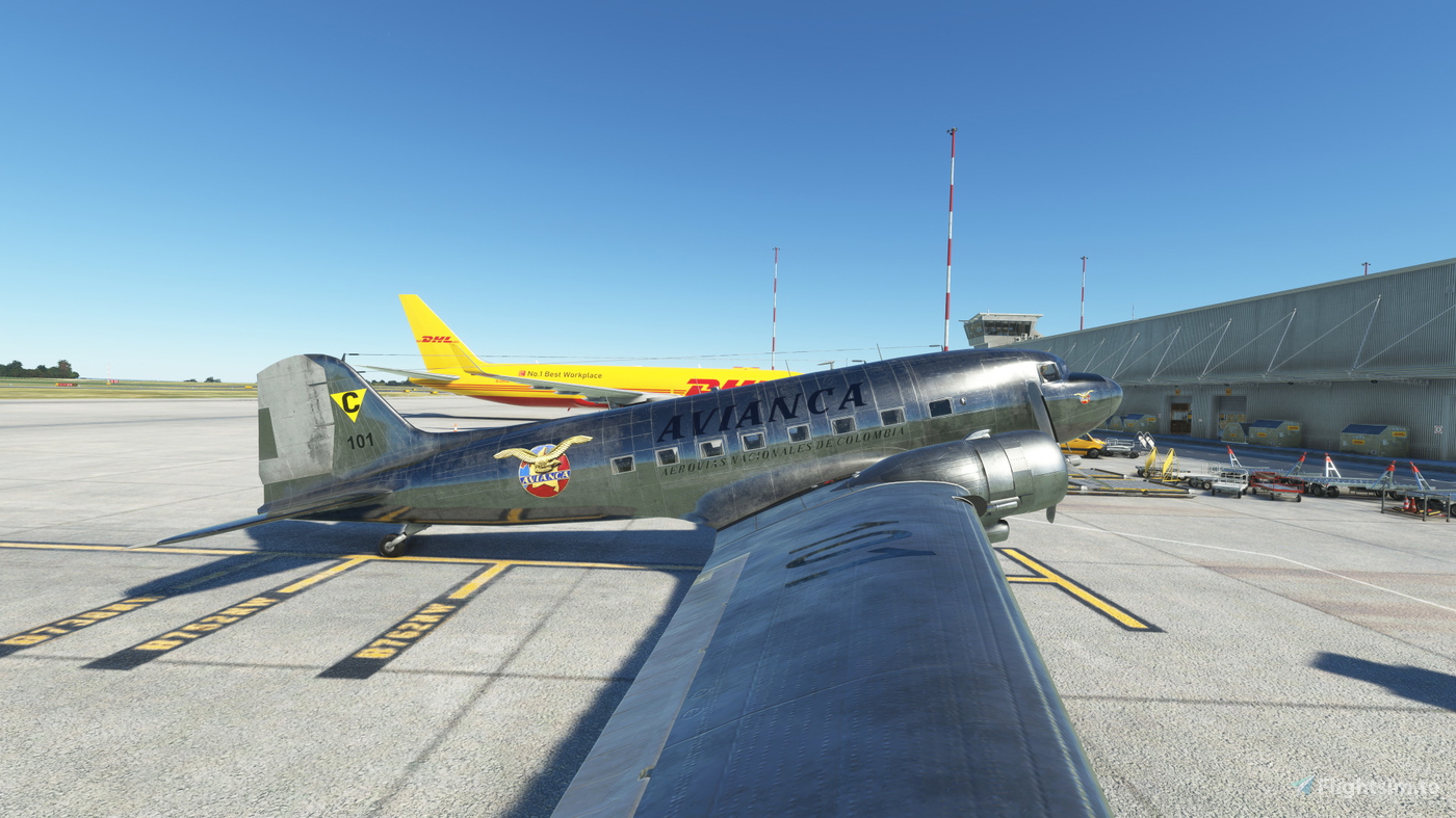 Douglas DC-3 Avianca 1947 HK-101 request x 2 cockpits 对于 Microsoft ...