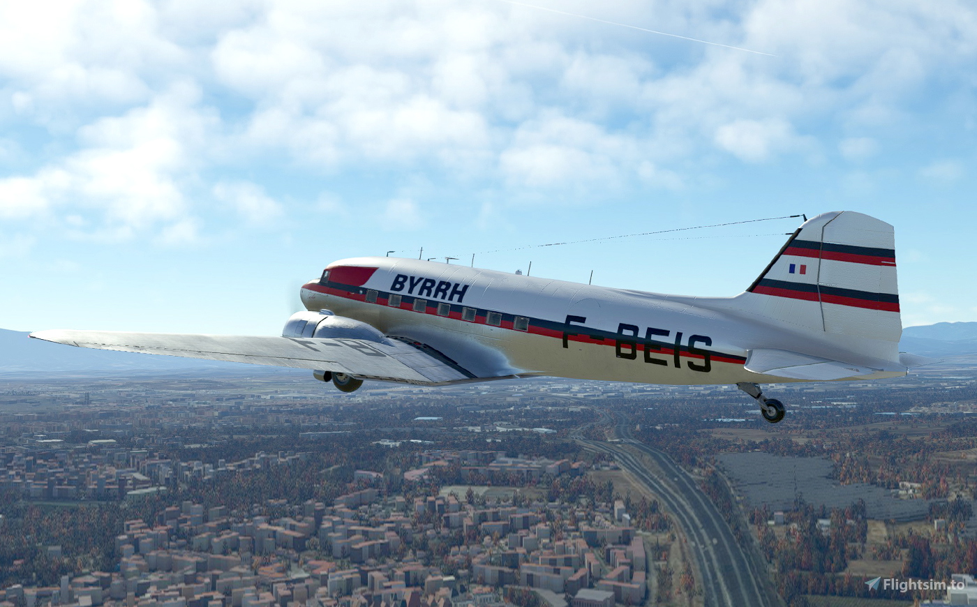 Douglas DC-3 BYRRH (Violet Fréres) F-BEIS for Microsoft Flight ...