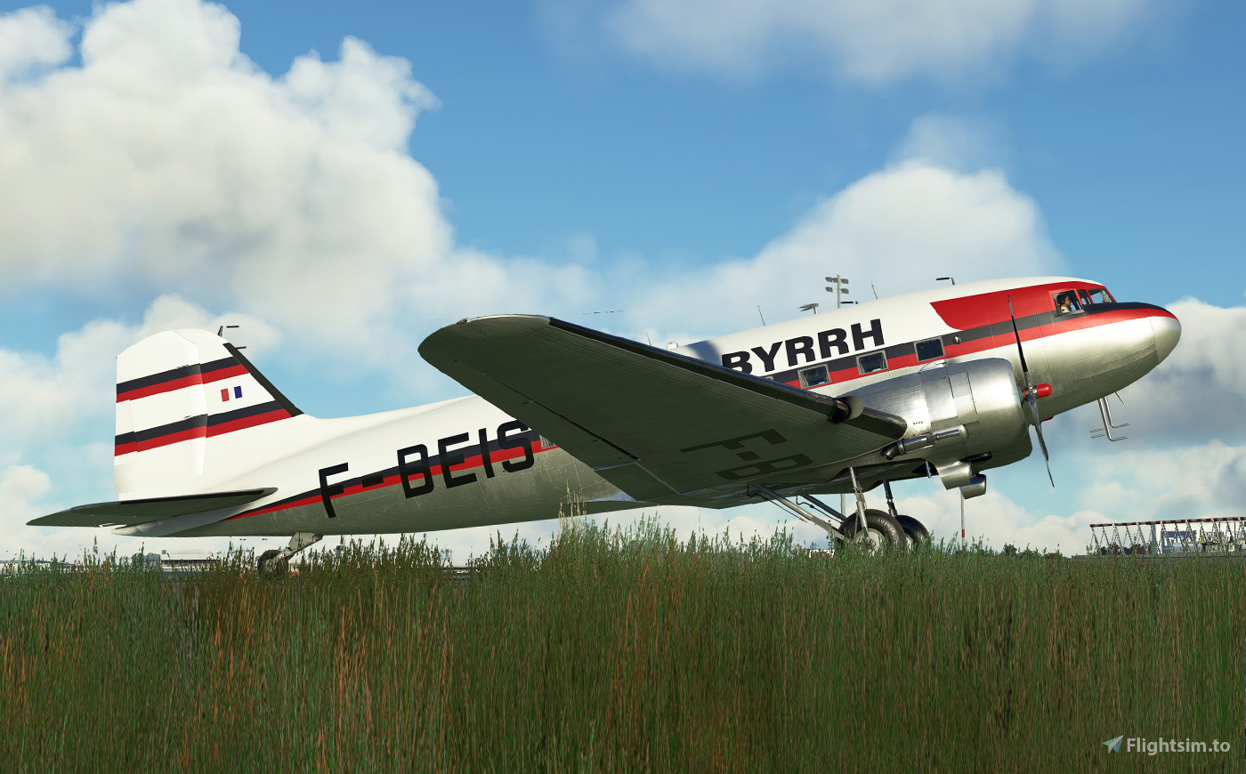 Douglas DC-3 BYRRH (Violet Fréres) F-BEIS for Microsoft Flight ...