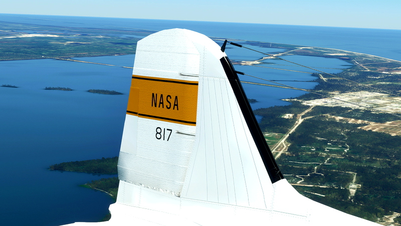 Douglas DC-3 NASA 1974 (N817NA) for Microsoft Flight Simulator | MSFS