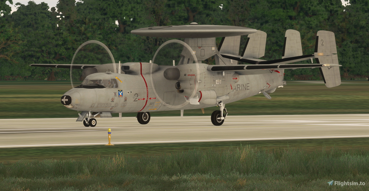 E-2 Hawkeye+C-2 Greyhound FSX convertion for Microsoft Flight Simulator | MSFS