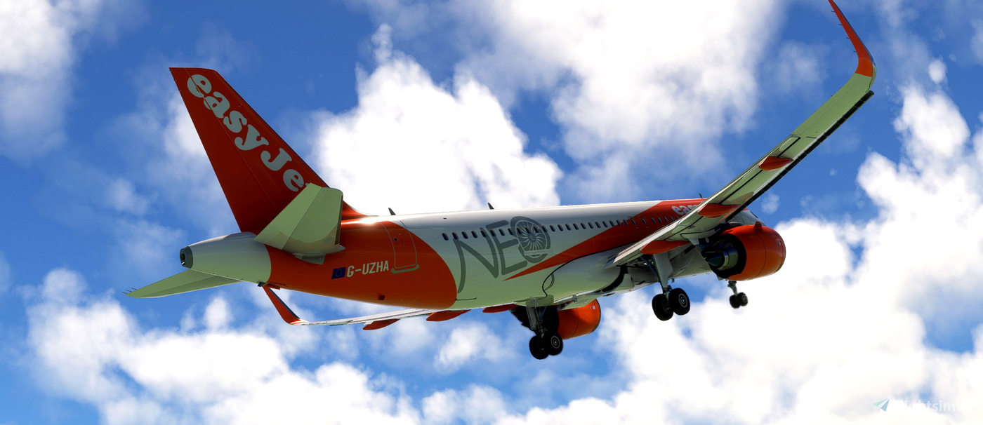 Easyjet A320neo 8K (NEO Sticker) for asobo for Microsoft Flight ...
