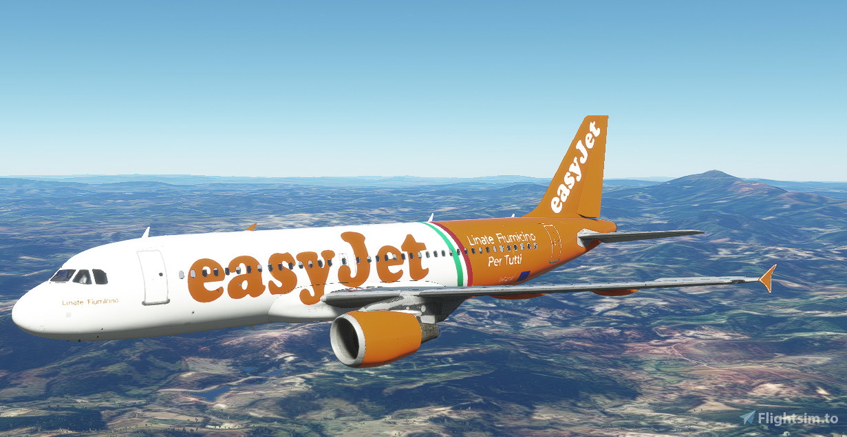 Easyjet Airlines A320 (G-EZIW) (Linate-Fiumicino Per Tutti Livery) for ...