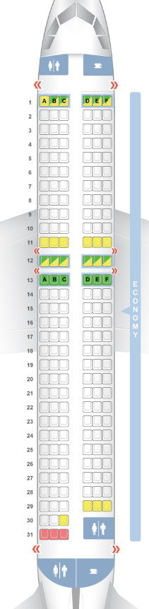 easyJet A320 PACX Cabin (180 & 186 Seats) for Microsoft Flight ...