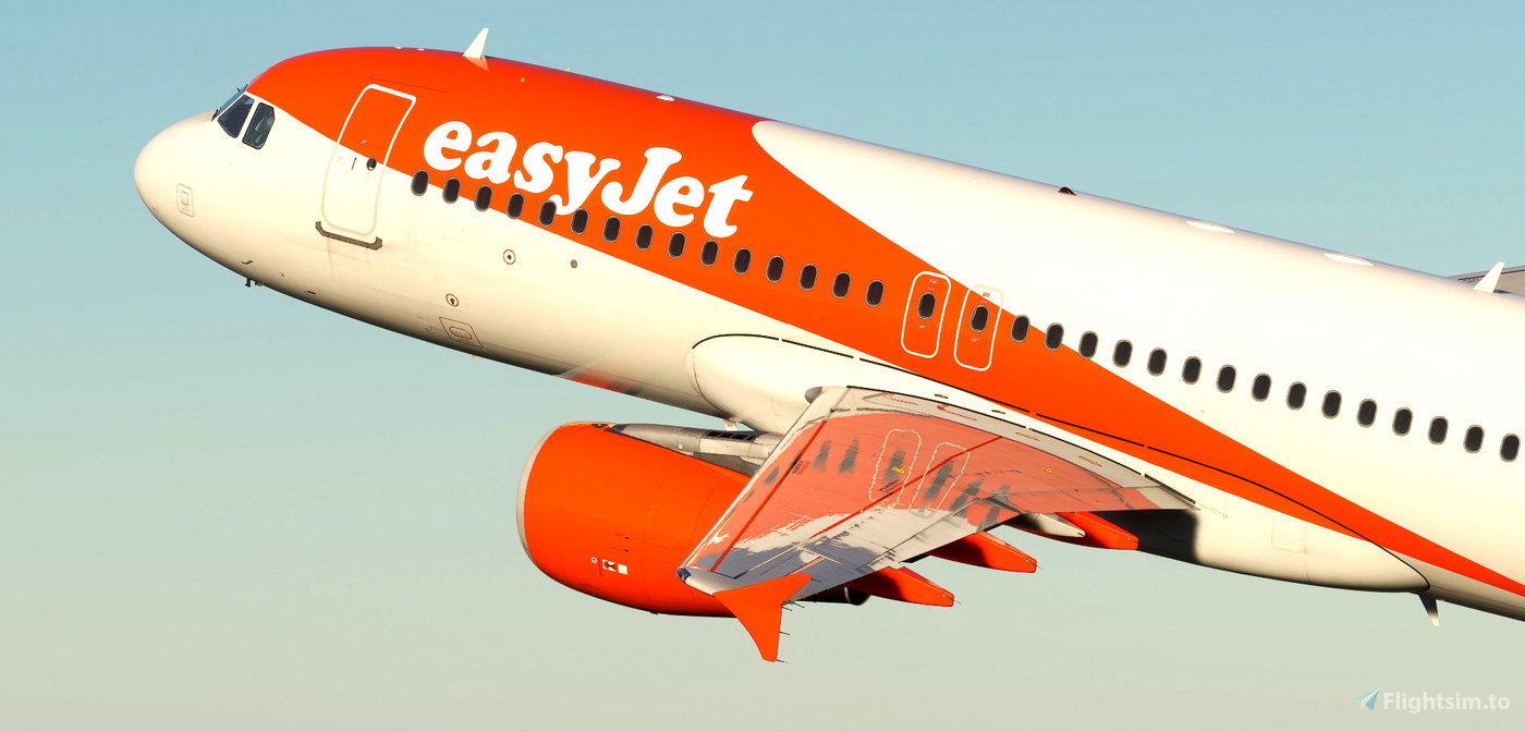 easyJet UK [ EZY (ex EJU Y180/AB)Package 1 ] w/OLD Cabin Fenixsim A320 ...