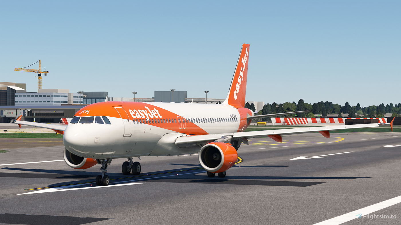 easyJet UK [ EZY (ex EJU Y180/AB)Package 1 ] w/OLD Cabin Fenixsim A320 ...