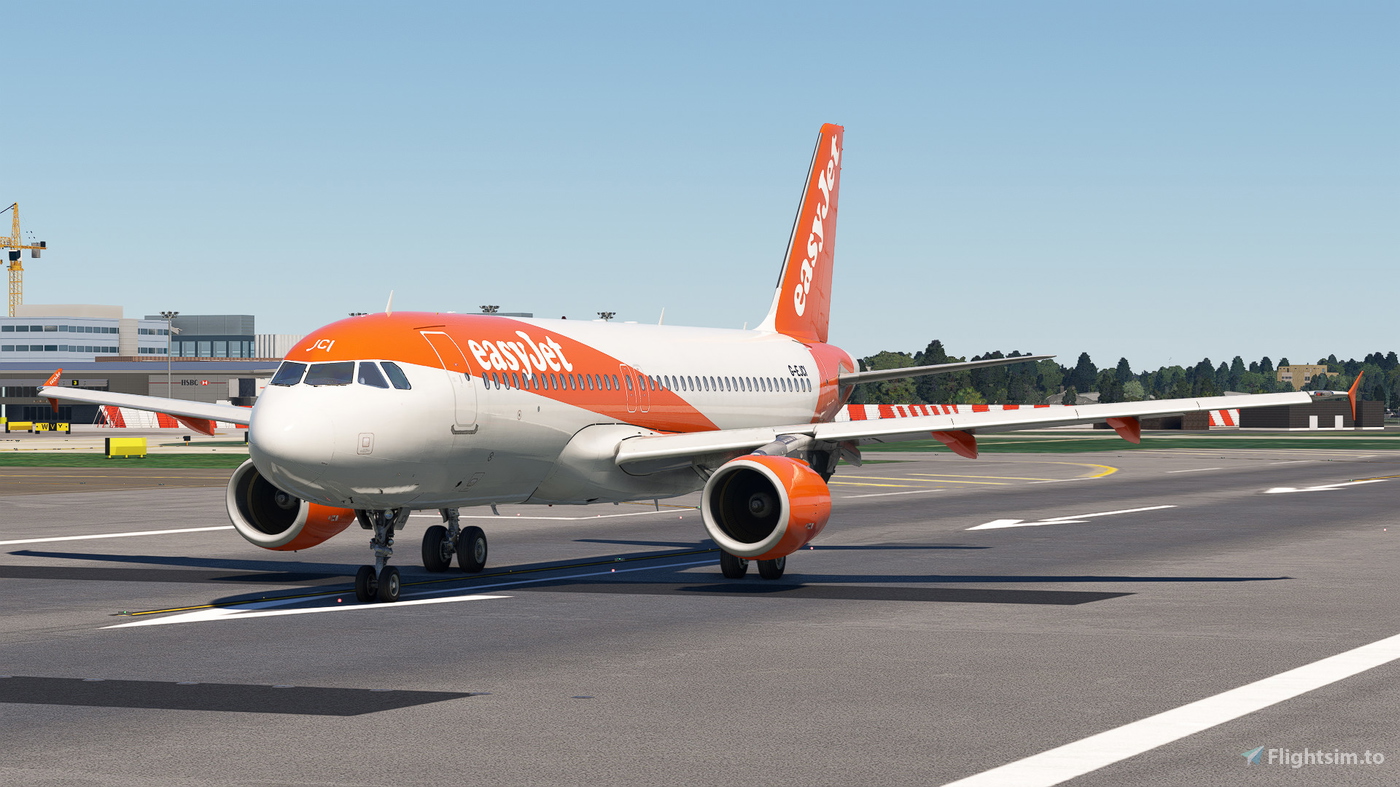 easyJet UK [ EZY (ex EJU Y180/AB)Package 1 ] w/OLD Cabin Fenixsim A320 ...