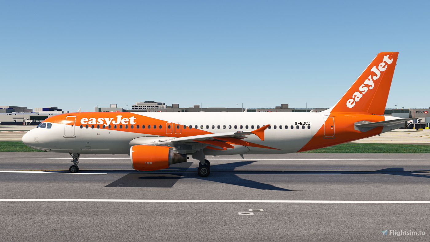 easyJet UK [ EZY (ex EJU Y180/AB)Package 1 ] w/OLD Cabin Fenixsim A320 ...