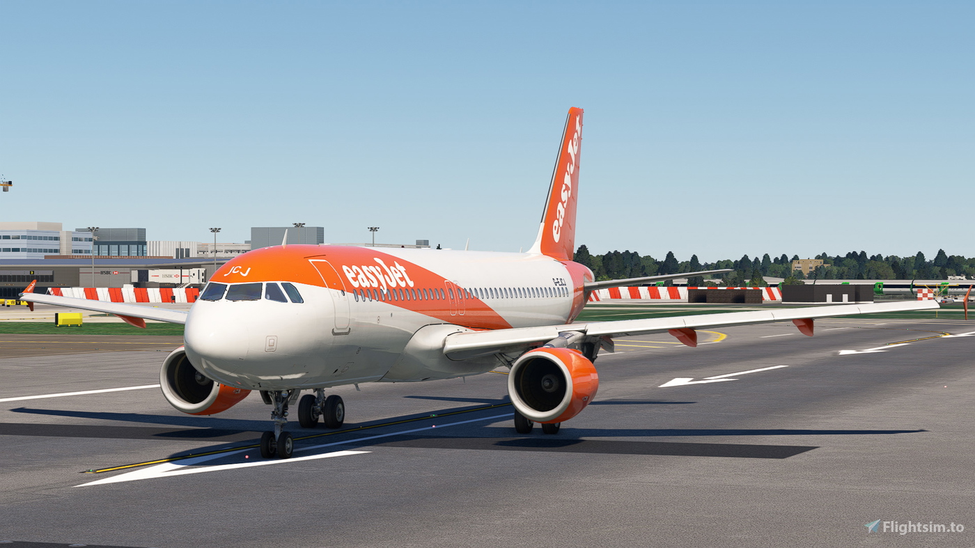 easyJet UK [ EZY (ex EJU Y180/AB)Package 1 ] w/OLD Cabin Fenixsim A320 ...