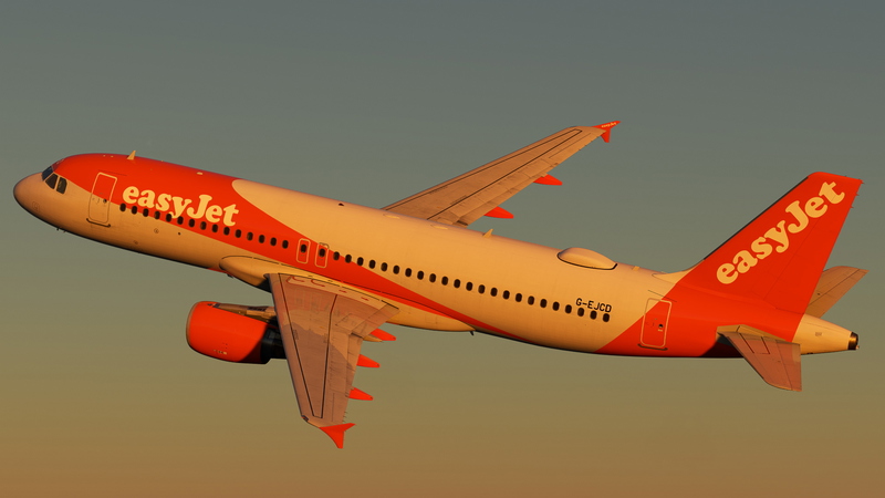 easyJet UK [ EZY (ex EJU Y180/AB)Package 1 ] w/OLD Cabin Fenixsim A320 ...