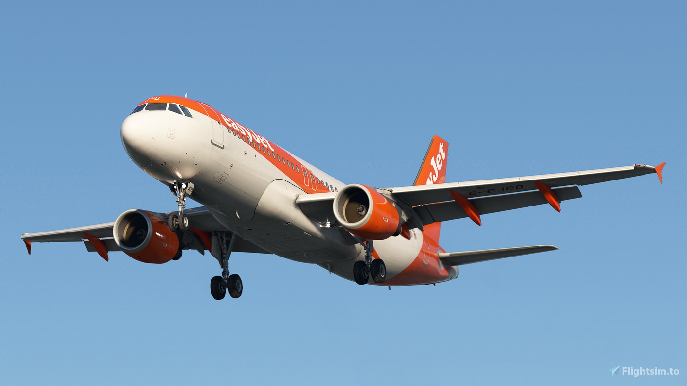 easyJet UK [ EZY (ex EJU Y180/AB)Package 1 ] w/OLD Cabin Fenixsim A320 ...