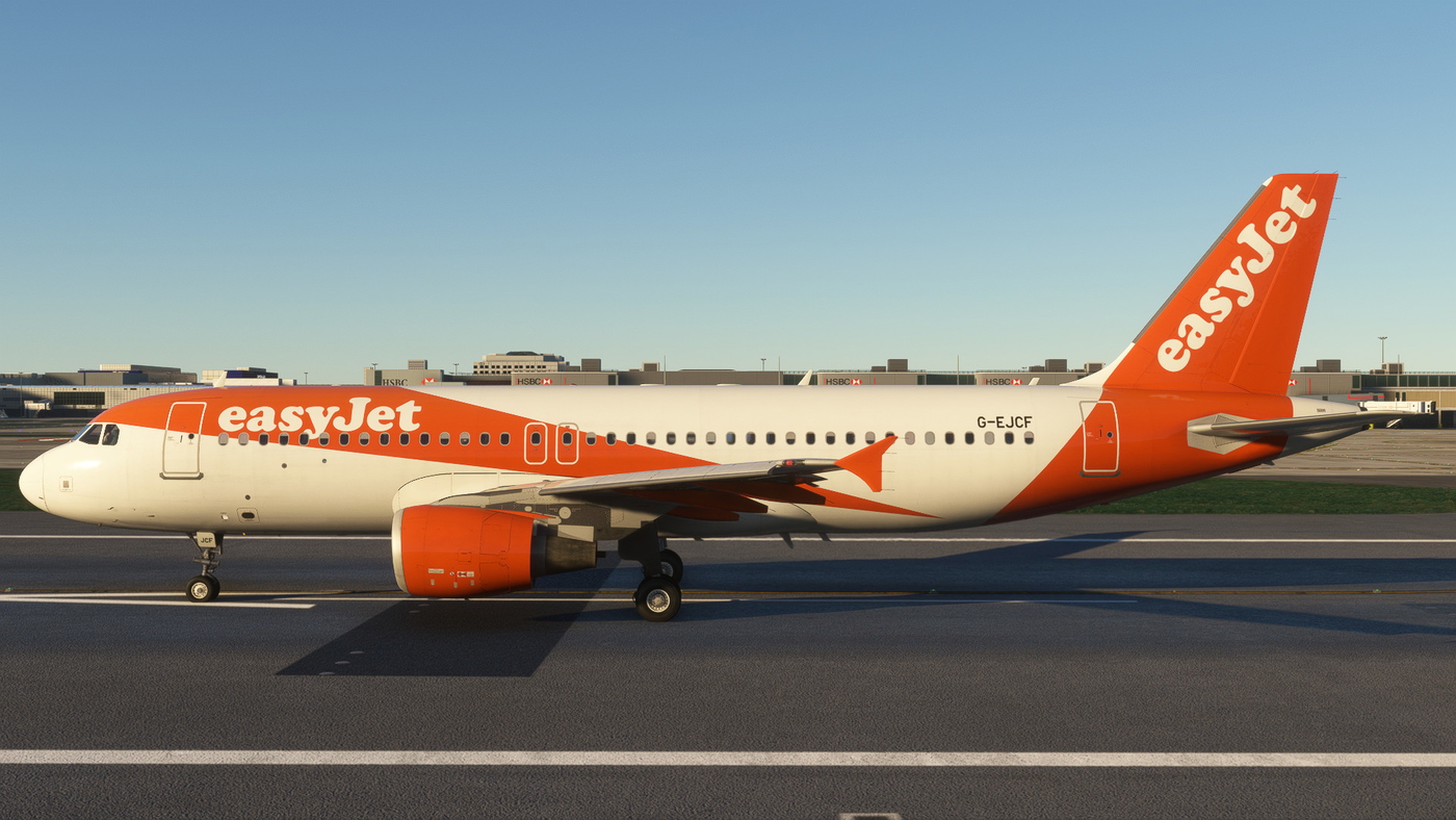 easyJet UK G-EJCF ex OE-IZT Y180 with OLD Cabin - Fenix A320 8K for ...