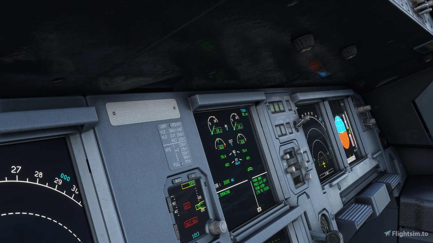 easyJet UK G-EJCH ex OE-IZB Y180 with OLD Cabin - Fenix A320 8K for ...