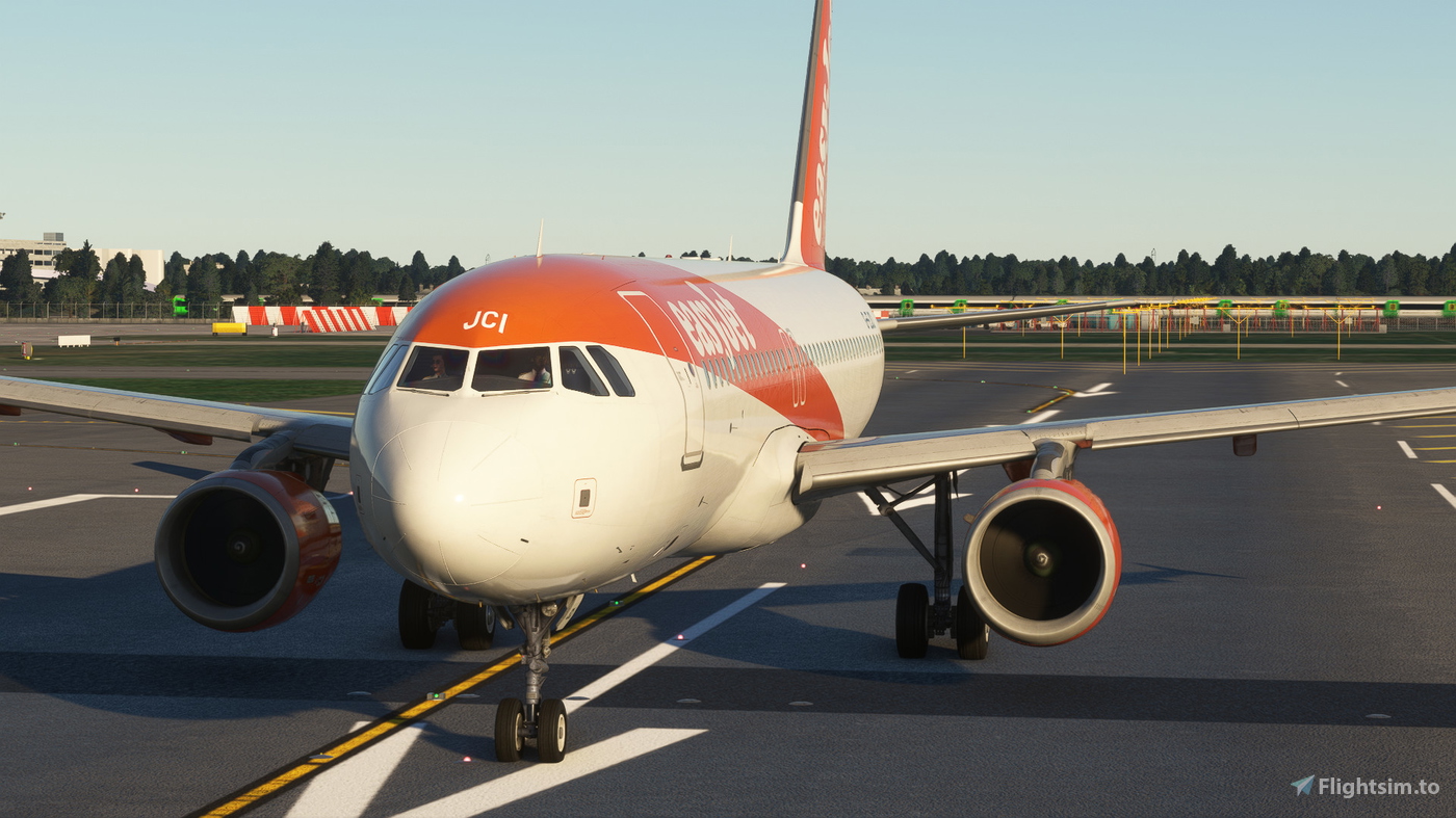 easyJet UK G-EJCI ex OE-IZD Y180 with OLD Cabin - Fenix A320 8K für ...