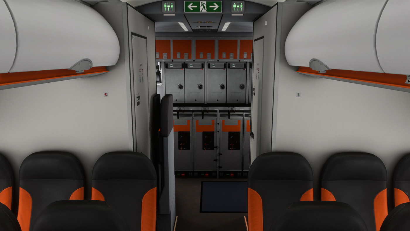 easyJet UK G-EZTR [Y186] w/Cabin - Fenixsim A320 for Microsoft Flight ...