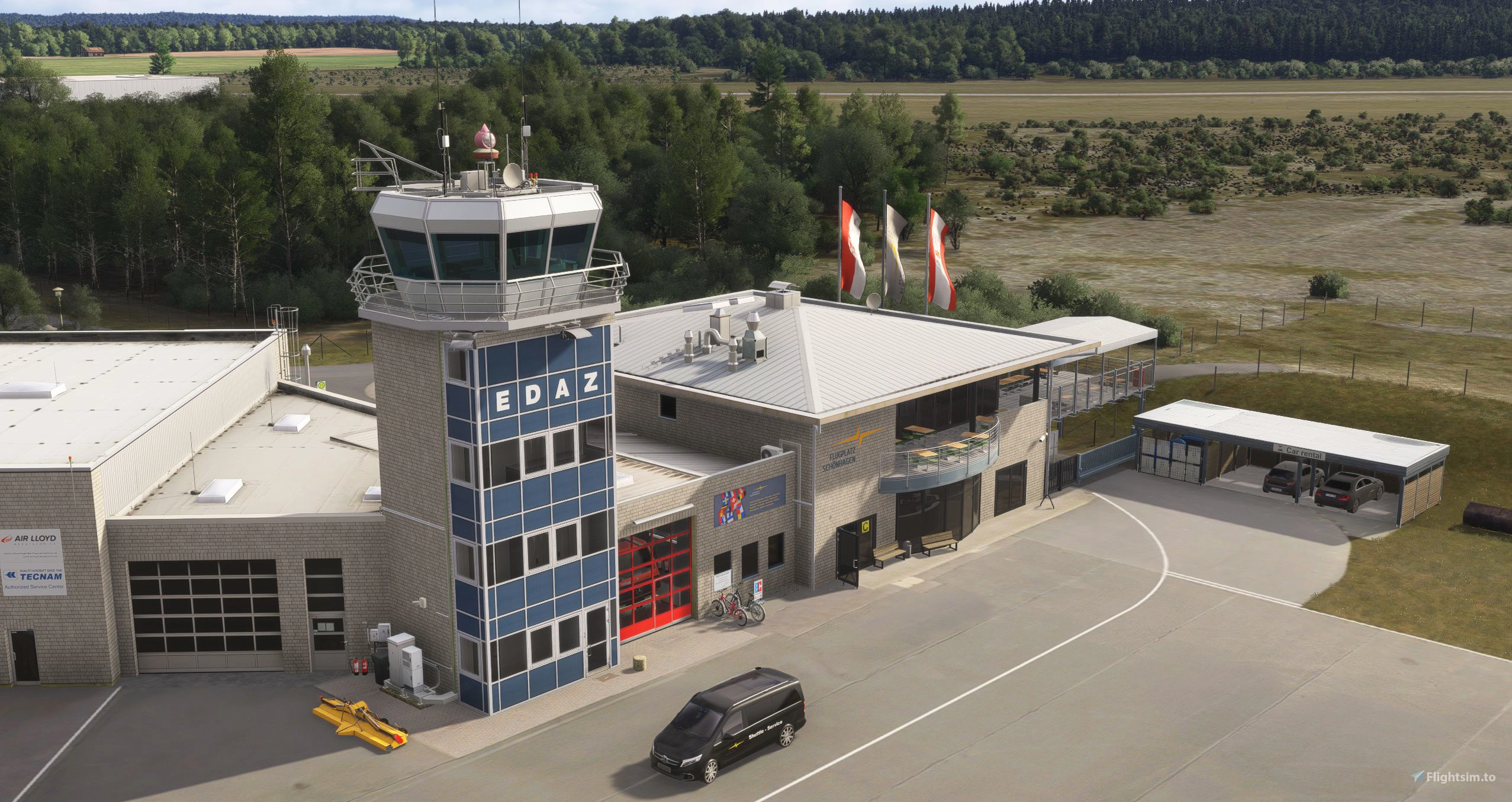 Aviation Sim Design - EDAZ Schönhagen Airport | MSFS 2024 for Microsoft ...