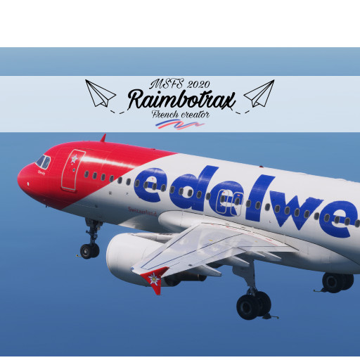 edelweiss A320 HB-JLS [raimbotrax][Fenix V2B2][8K] for Microsoft Flight Simulator | MSFS