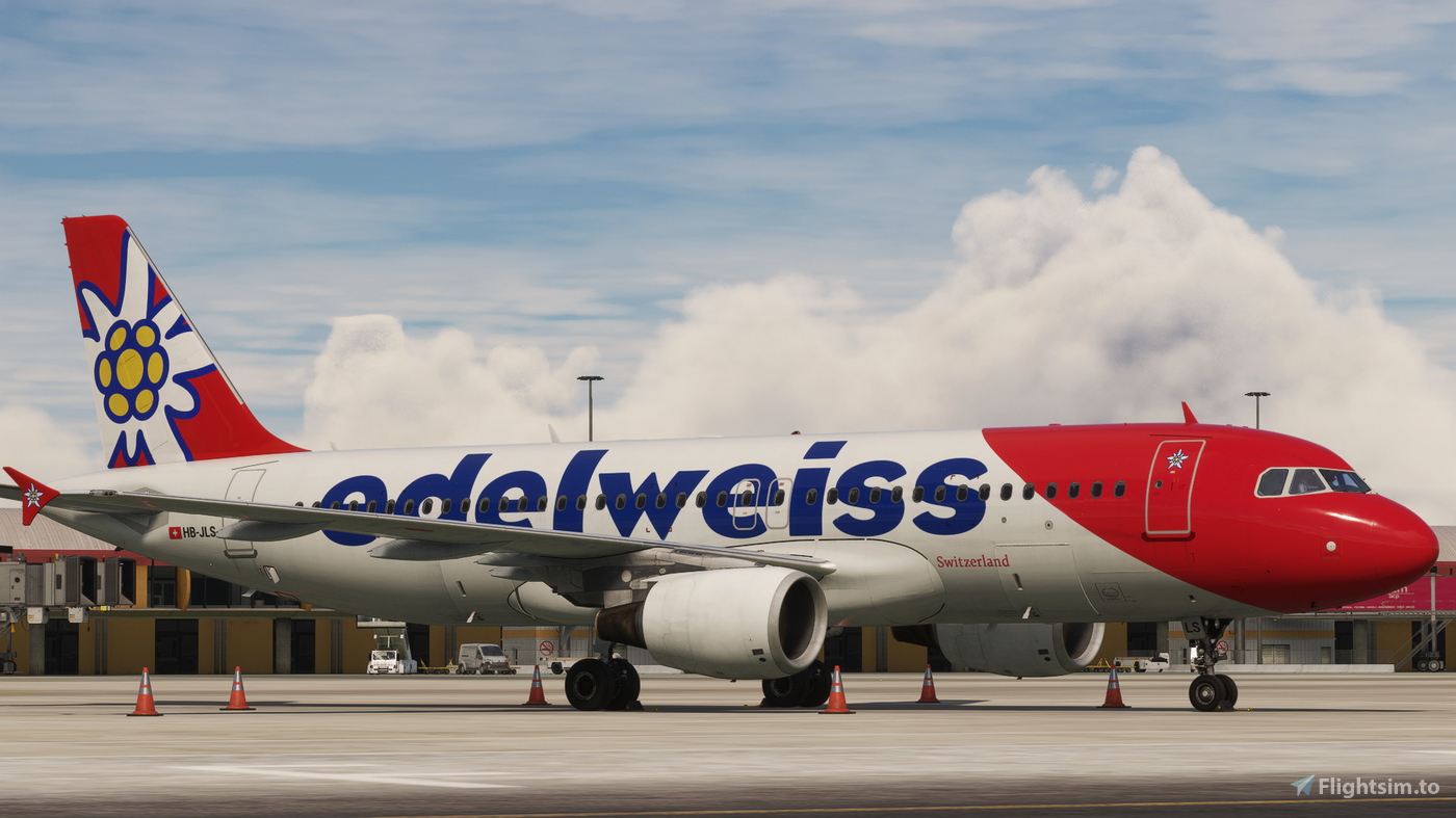 edelweiss A320 HB-JLS [raimbotrax][Fenix V2B2][8K] for Microsoft Flight Simulator | MSFS