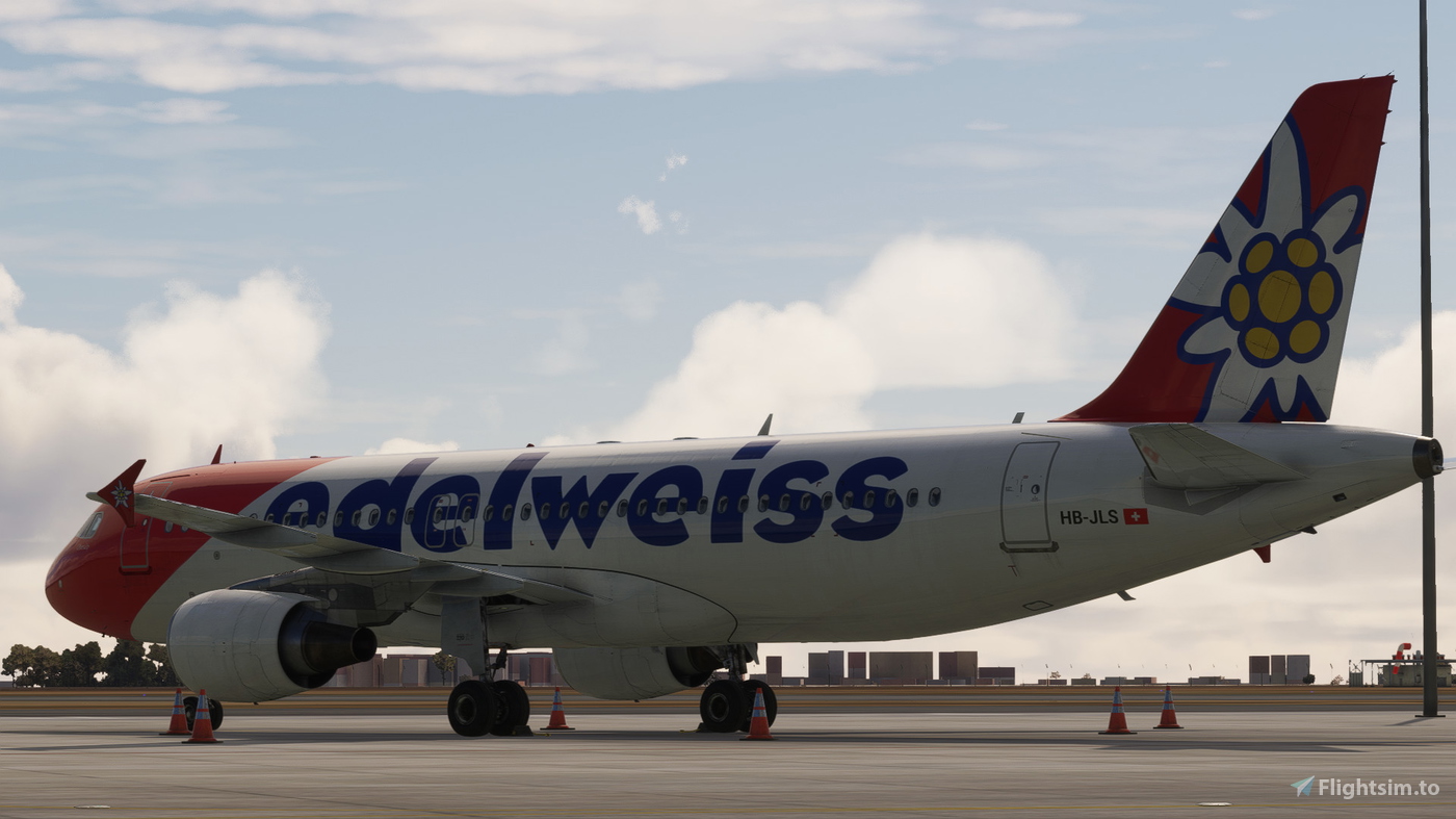 edelweiss A320 HB-JLS [raimbotrax][Fenix V2B2][8K] for Microsoft Flight Simulator | MSFS